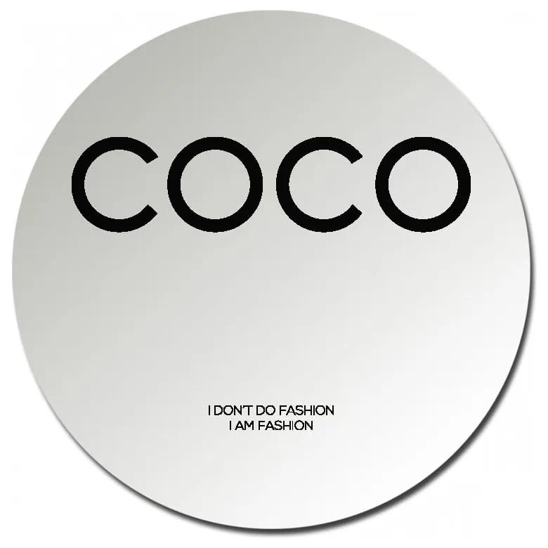 Kulaté zrcadlo Velvet Atelier Coco Chanel, ø 25 cm