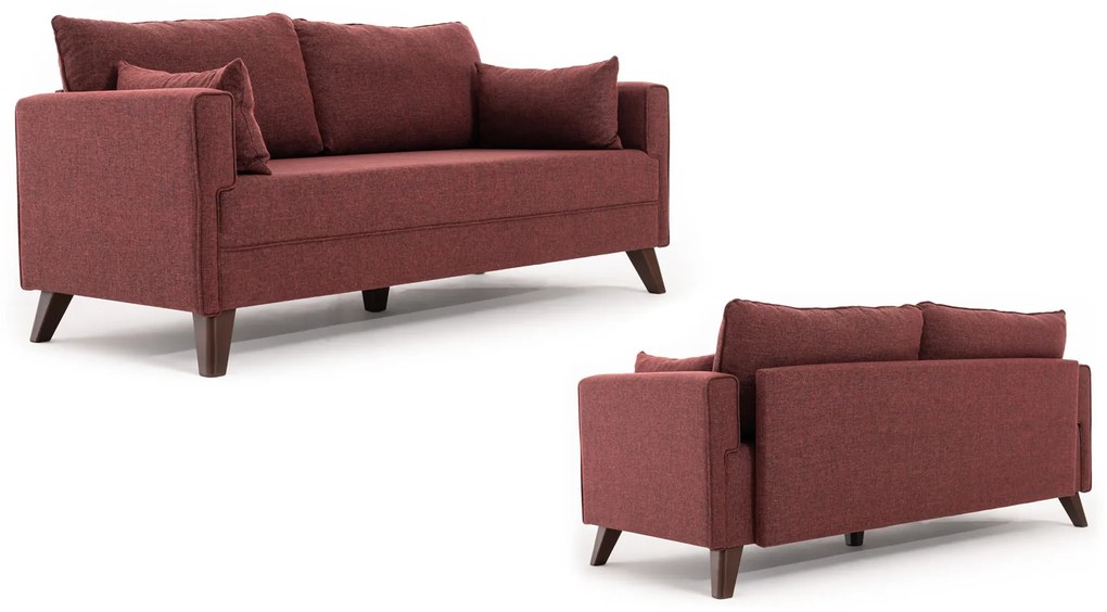 Atelier del Sofa 3-místná pohovka Bella Sofa Bed - Claret Red, Červená