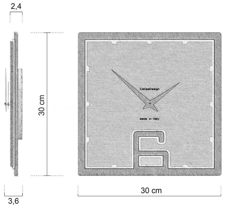 Designové hodiny 10-004-31 CalleaDesign Breath 30cm
