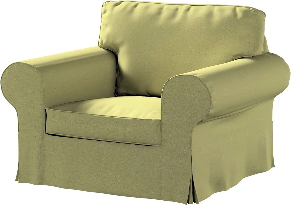 Potah na křeslo IKEA Ektorp barva zelená látka lesklé, sametová