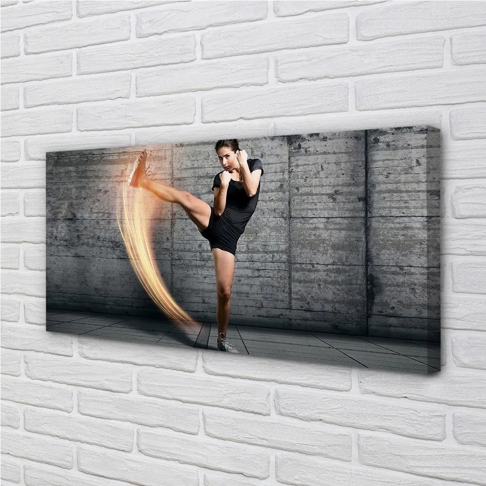 Obrazy na plátně Žena cvičenec 120x60 cm