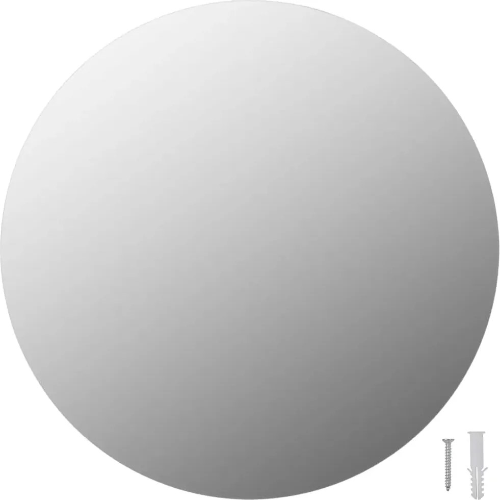 Nástěnné zrcadlo 40 cm kulaté sklo 245702
