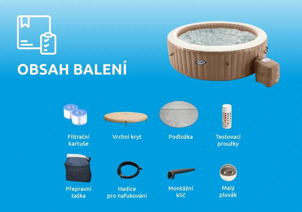 Intex | Vířivý bazén Pure Spa Bubble HWS 8 NP | 11400293