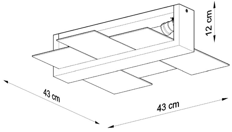 FENIKS Stropní světlo, dřevo wenge SL.0074 - Sollux