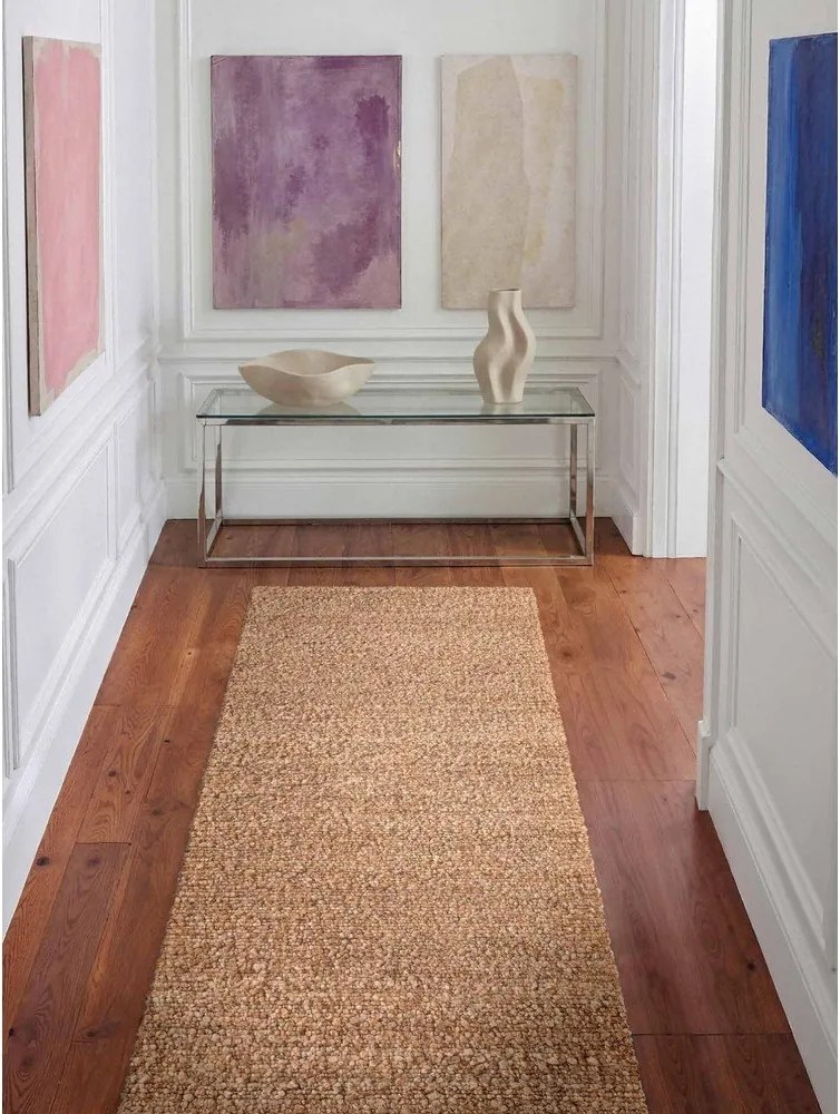 Béžový ručně tkaný běhoun 80x300 cm Notting Hill Portobello – Ted Baker