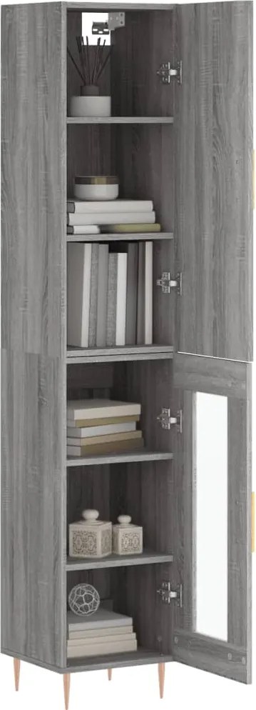 Skříň highboard šedá sonoma 34,5 x 34 x 180 cm kompozitní dřevo 3199039