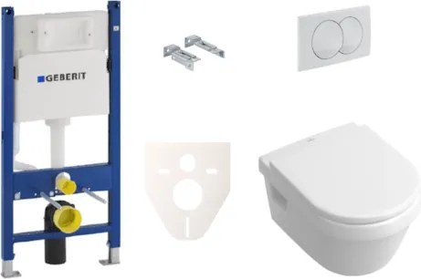 Cenově zvýhodněný závěsný WC set Geberit + WC Villeroy &amp; Boch Omnia Architectura SIKOGES5B0
