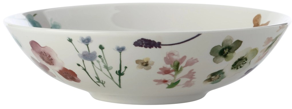 Maxwell Porcelánová miska na polévku Wildwood, set 6ti kusů, bílá, květiny, 18,5 cm