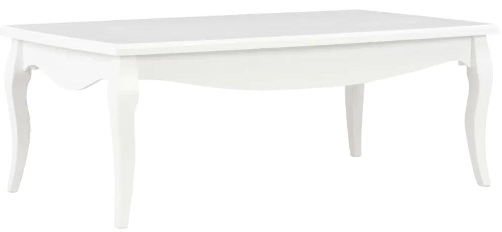 Konferenční stolek bílý 110 x 60 x 40 cm masivní borové dřevo,  280000