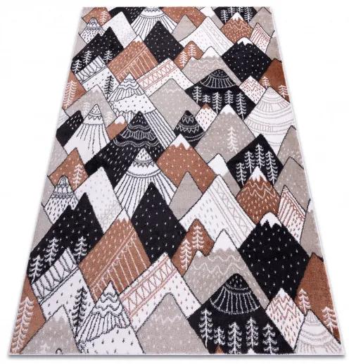 Dywany Łuszczów Dětský kusový koberec Fun Mountains cream - 160x220 cm