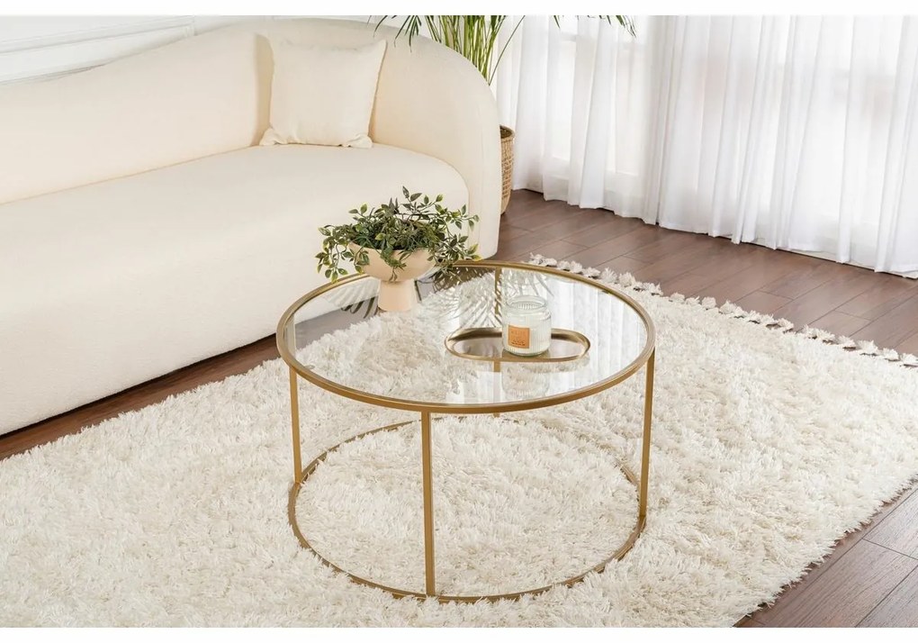 Konferenční stolek Aurum Gold, 80 cm