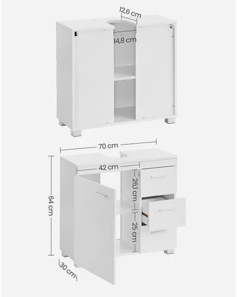 Koupelnová skříňka NICO bílá