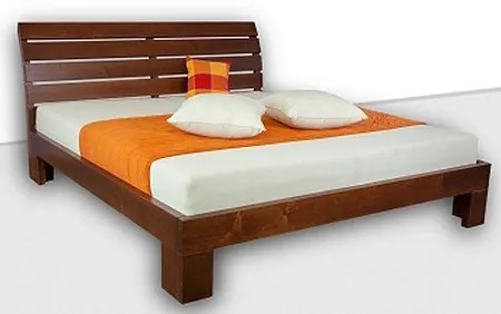Krajča Manželská postel z masivu Blixem 180 x 220 cm Povrchová úprava: Barevný lak RAL, Druh dřeva: Buk