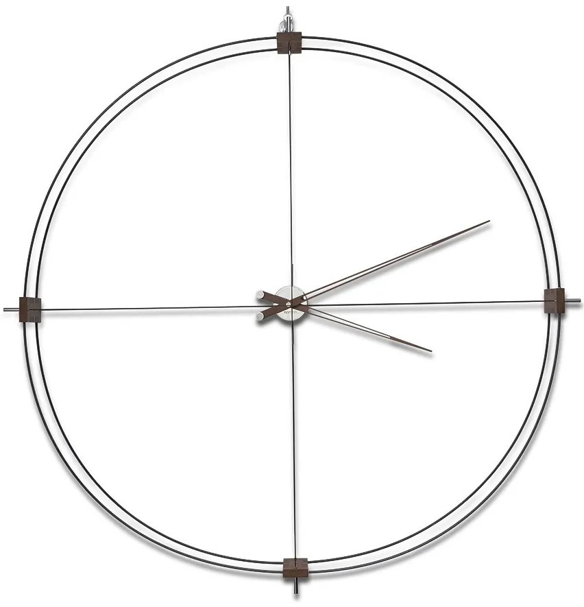 Designové nástěnné hodiny Nomon Delmori N černé 130cm