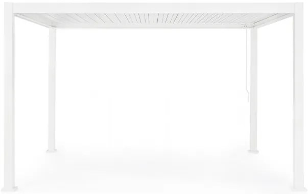 BIZZOTTO Bílá hliníková pergola s uzavíracími lamelami OCEAN 3x4 m 0795774