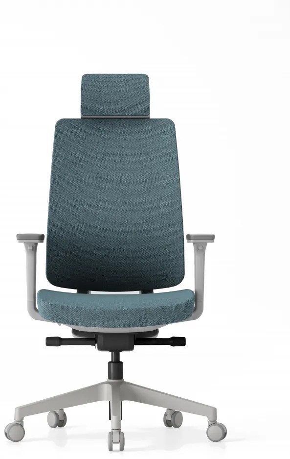 Office Pro Kancelářská ergonomická židle K50 — bílá Modrá