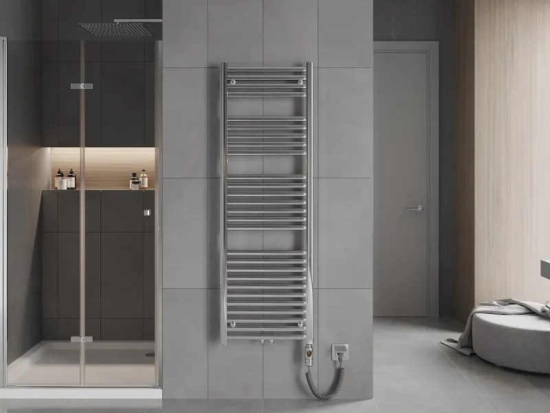 Mexen Hades, elektrické topné těleso 1500 x 500 mm, 600 W, chromová, W104-1500-500-2600-01