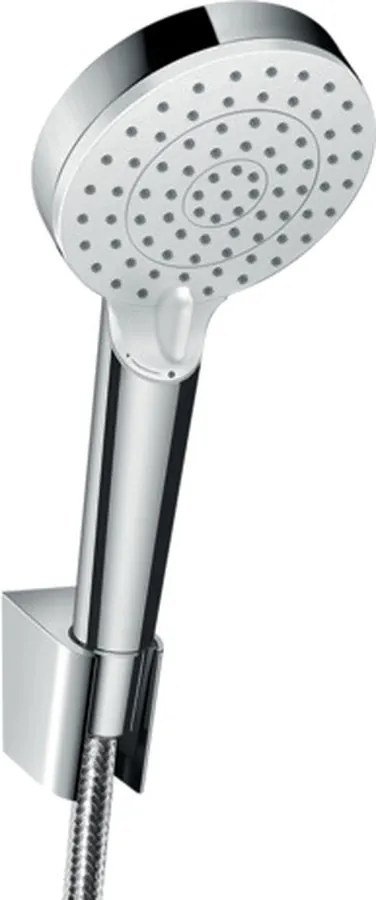 Hansgrohe Crometta, sprchový set 100 Vario EcoSmart s hadicí 1250 mm, bílá/chromová, HAN-26693400