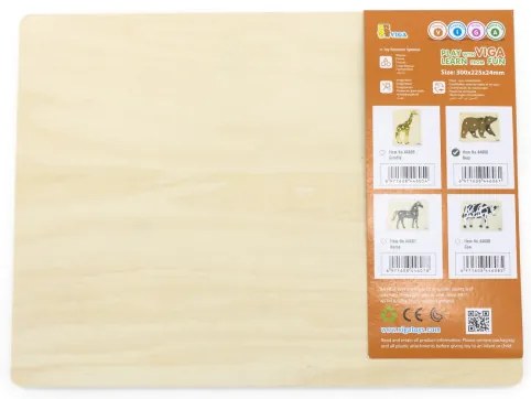Dřevěné puzzle s úchyty Viga 44606 Medvěd