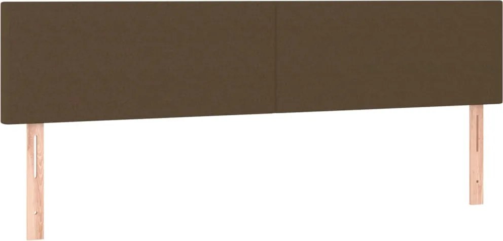 Box spring postel s matrací tmavě hnědá 120x190 cm textil 3269870