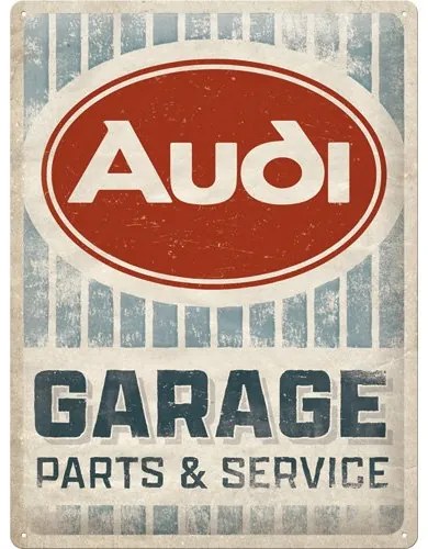 Postershop Plechová cedule: Audi Garage (Parts & Service) - 30x40 cm