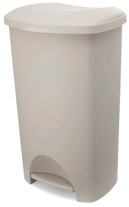 Béžový pedálový odpadkový koš s víkem Addis, 41 x 33 x 62,5 cm