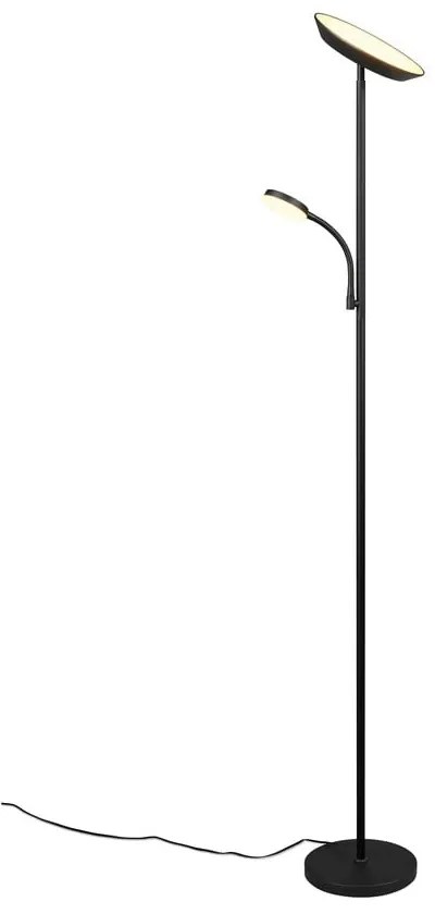 Černá LED stojací lampa (výška 178 cm) Specter – Reality