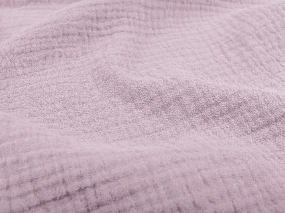 Biante Mušelínový povlak na polštář MSN-021 Bledě fialový 35 x 45 cm