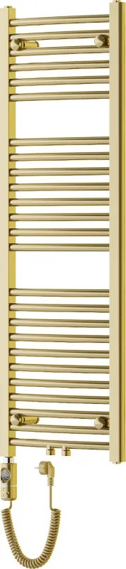 Mexen Ares, elektrické topné těleso 1200x400 mm + topná tyč 300 W, zlatá lesklá, W102-1200-400-2300-50