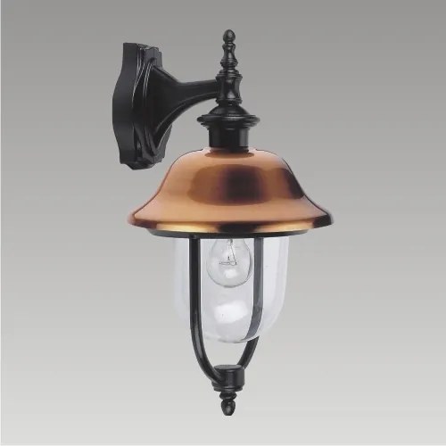 Venkovní lampa Sanghai 3048 1xE27/60W,IP44, Měď, Černá