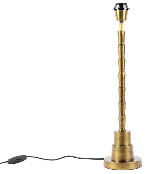 Stolní lampa ve stylu Art Deco bronzová bez stínidla - Pisos