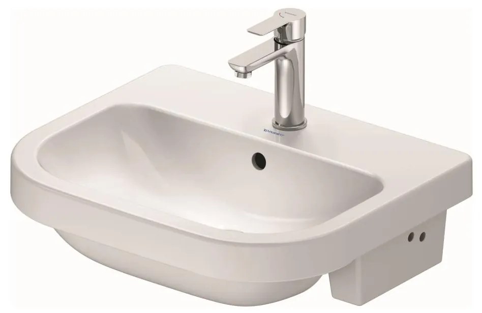 Duravit 24035500002 - Zápustné umyvadlo D-CODE 55x45,5 cm keramika/lesklá bílá