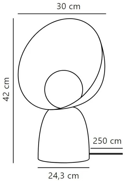 DFTP by Nordlux - Stolní lampa HELLO 1xE14/25W/230V černá
