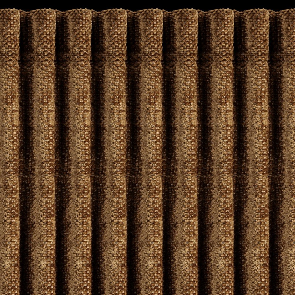 ZATEMŇOVACÍ ZÁVĚS NA PÁSCE NESKA 140X270 CM HNĚDÝ