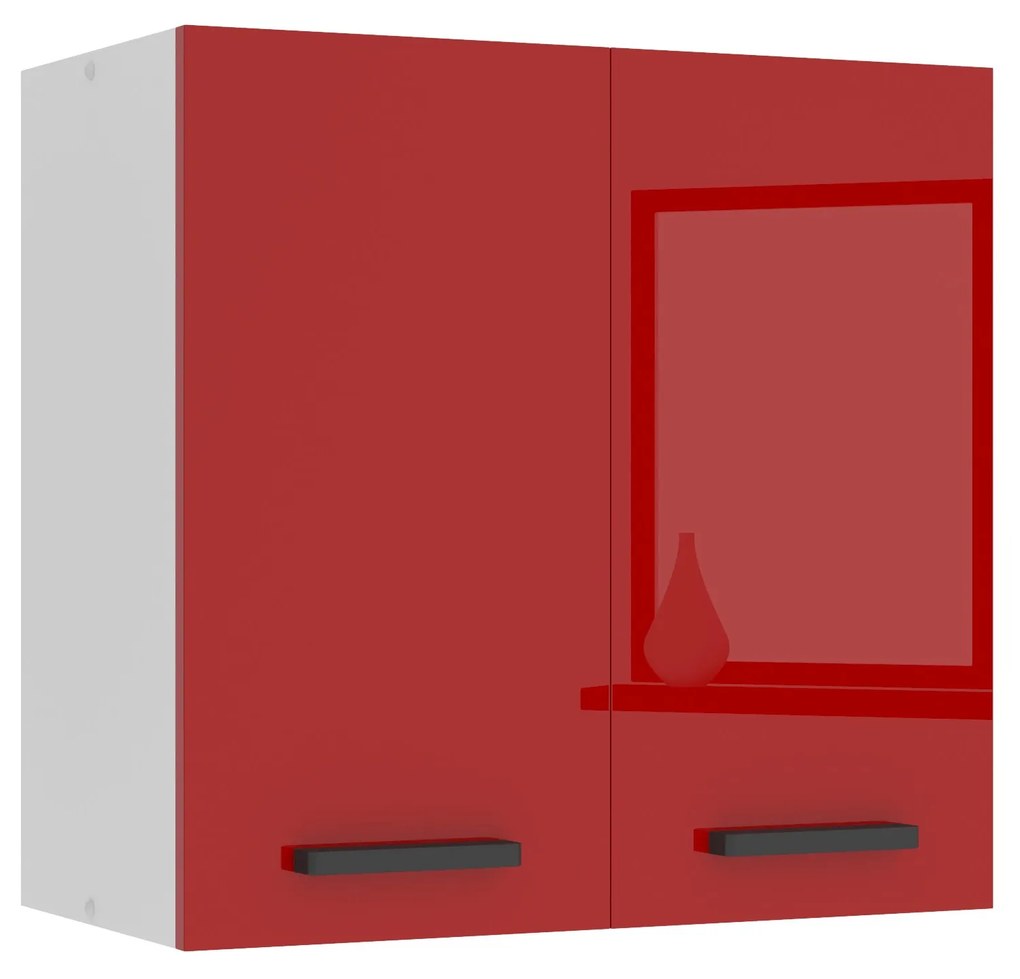 Kuchyňská skříňka Belini Premium Full Version horní 60 cm červený lesk