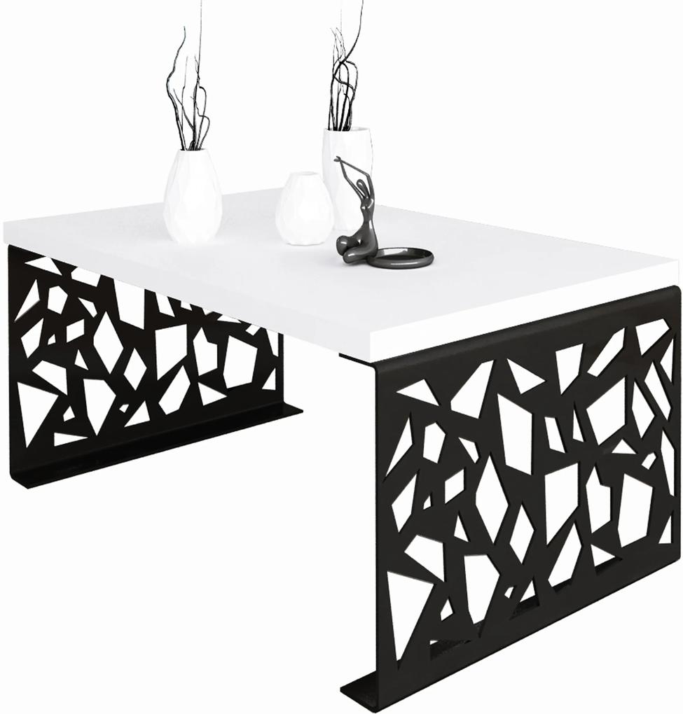 Konferenční stolek SEMARA 100x60 Hlavní barva: Bílá, Další barva: Artisan
