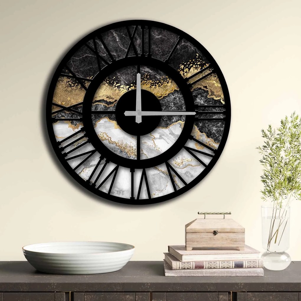 Wallexpert Dekorativní hodiny z MDF 5050MS-027, Vícebarevná