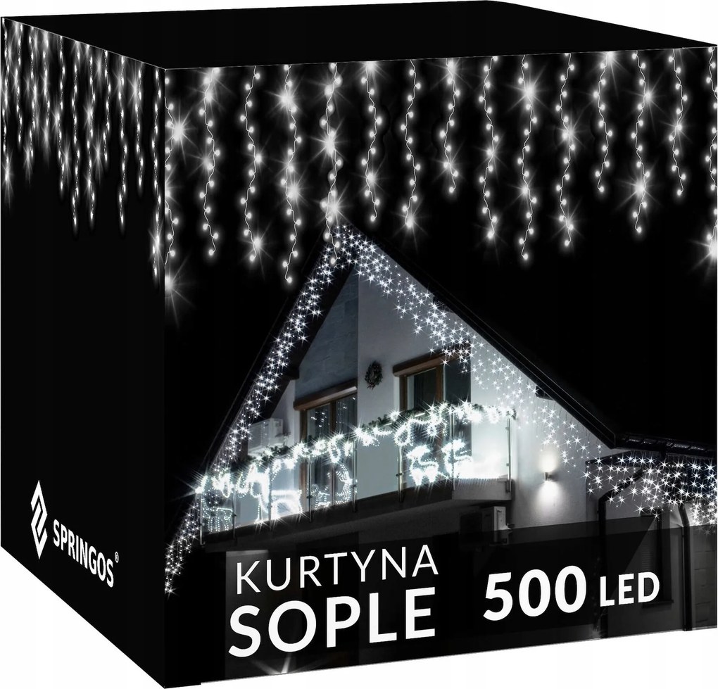 Sople 1000 Led Venkovní Osvětlení 45 M Silné Flash Závěs Světelná Girlanda