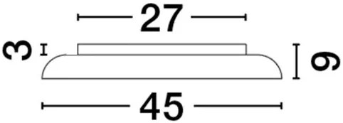 Nova Luce stropní LED svítidlo Linus Varianta: zlatá,  Ø 450 mm, 40 W LED, 2541 lm, 3000 K, Triac