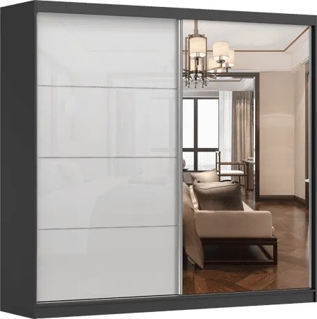 IDZ Šatní skříň MULTI 35, 233 cm Barva dřeva: Černá
