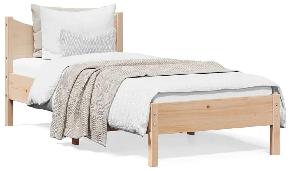 Rám postele 75 x 190 cm masivní borové dřevo,  844757