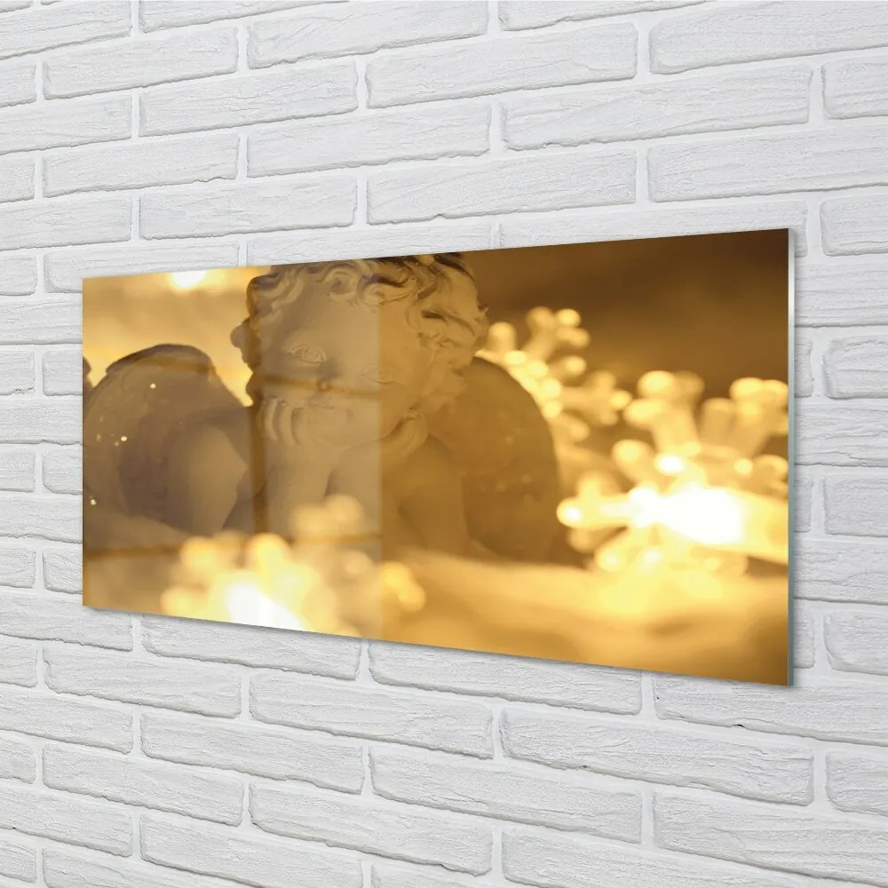 Obraz na skle Ležící anděl světla 120x60 cm