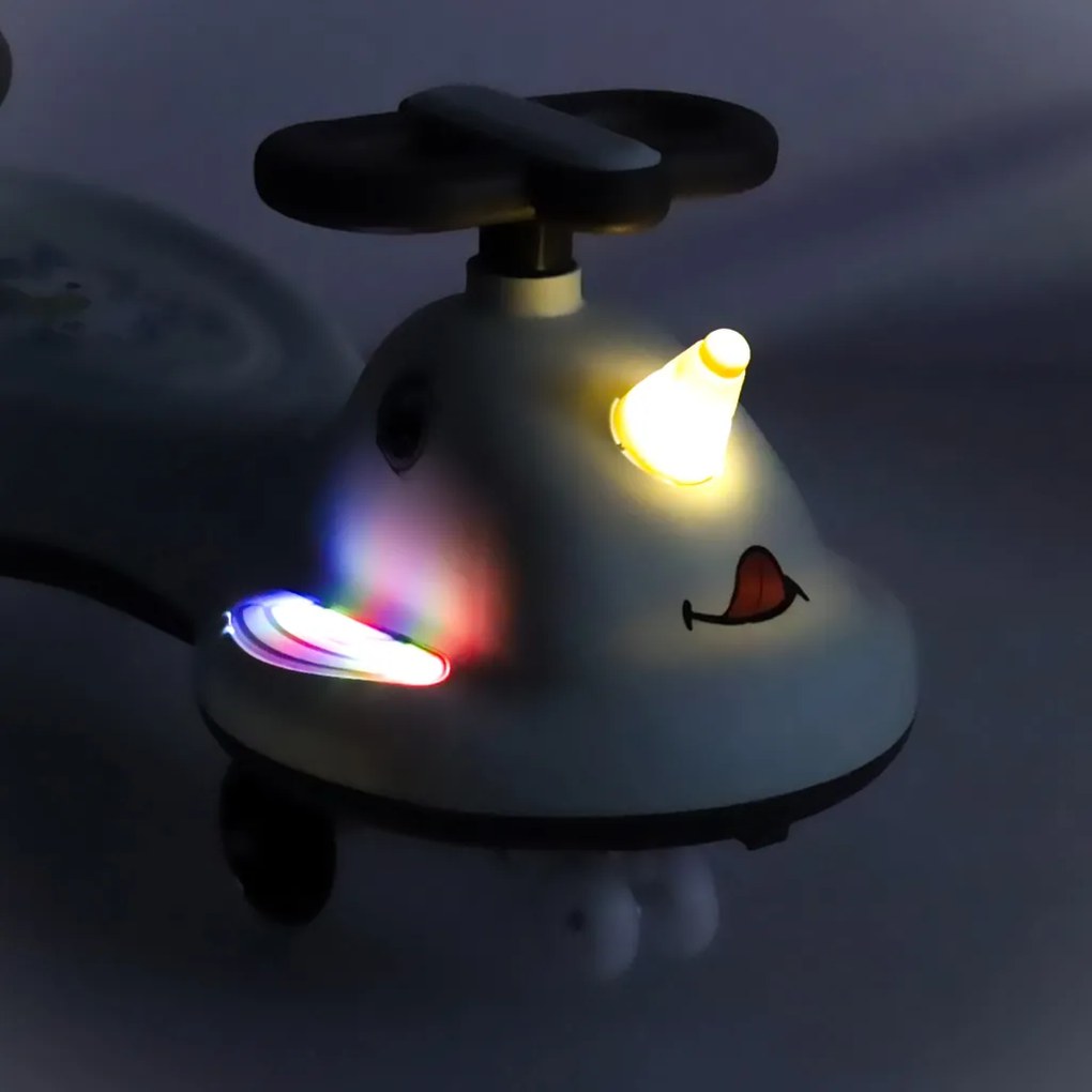 Creative Corner LED Swing FIX S1 gravitační koloběžka s rukojetí šedá max. 65 kg