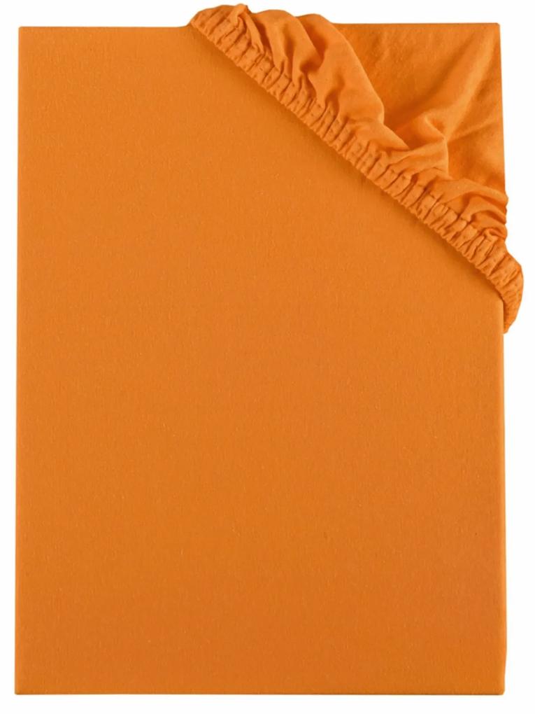 Plachta ložní oranžová Superstretch EMI: Prostěradlo 90(100)x200