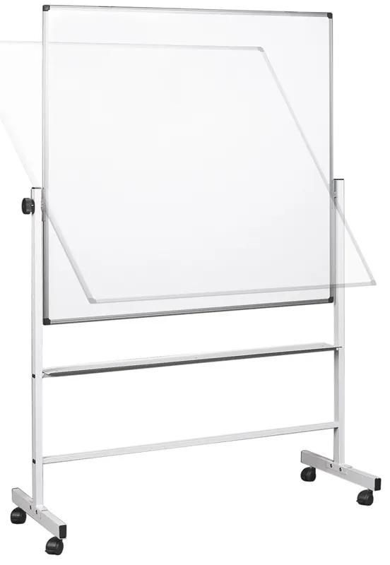 Bi-Office Mobilní otočná oboustranná bílá popisovací tabule, magnetická, 1200 x 900 mm