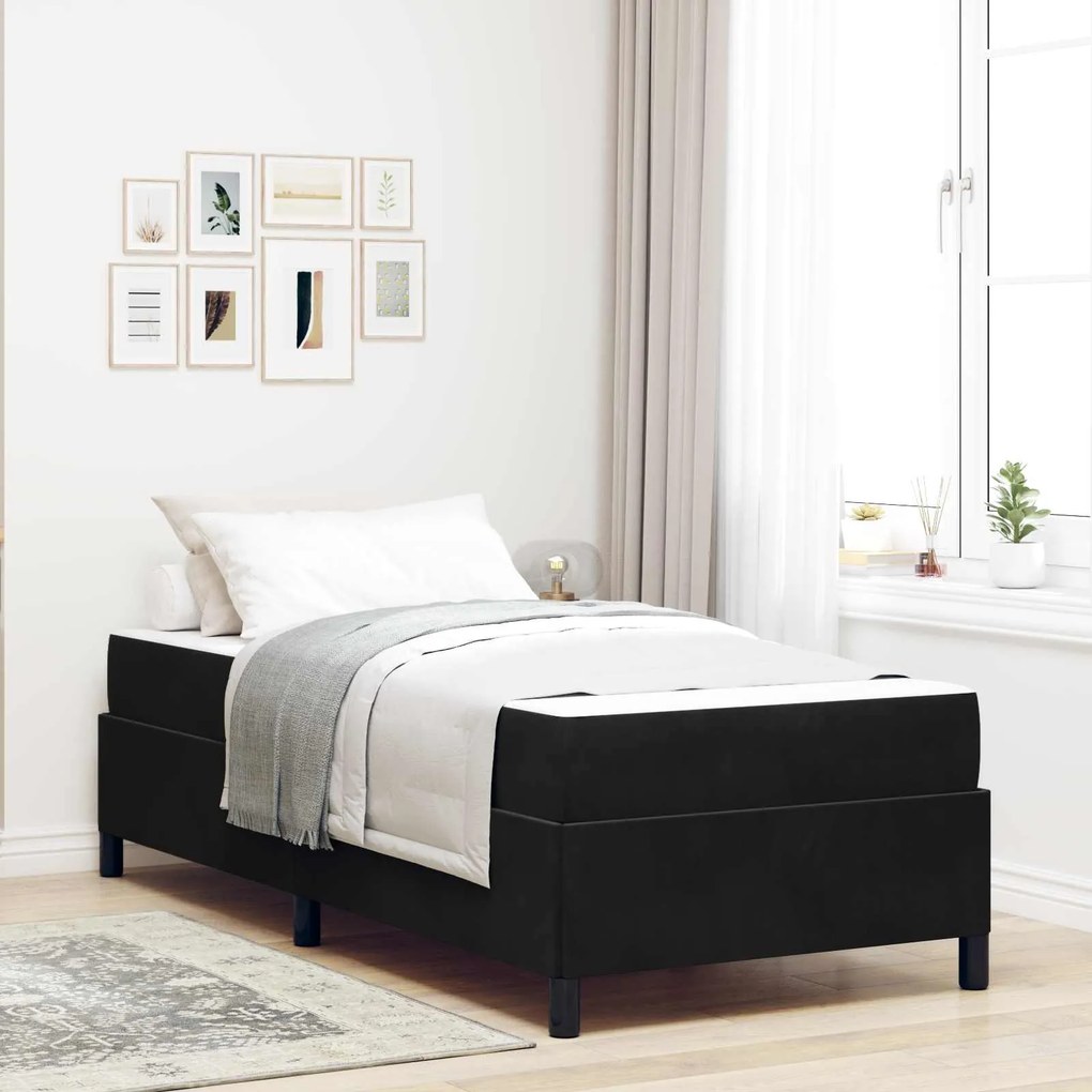 Rám postele Černá 80 x 200 cm textil 3399026