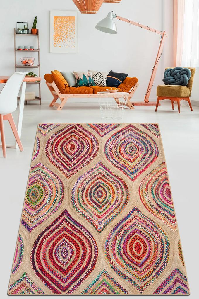 Conceptum Hypnose Kusový koberec Cavita - Cotton, Vícebarevná Rozměr koberce: 120 x 180 cm