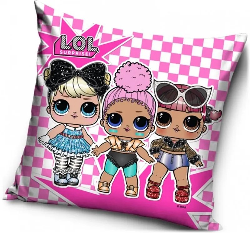 Polštář L.O.L. Surprise - motiv Stars - 40 x 40 cm