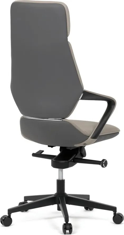 Kancelářské křeslo KA-T8426 GREY, houpací mechanismus, šedá ekokůže (59 x 63) cm