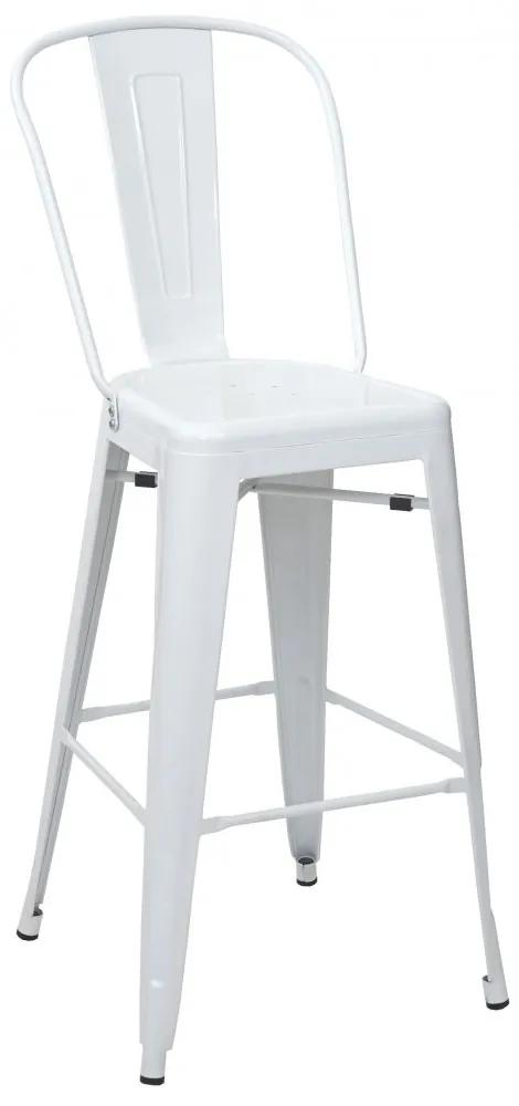 Barová židle HWC-A73 Bílá